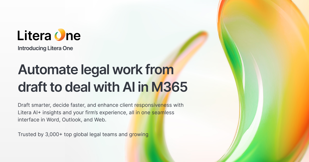 A Unified Legal Work Interface in M365 | Litera One