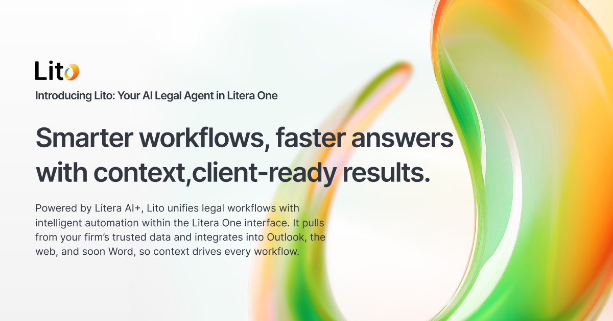 Litera One AI Legal Agent