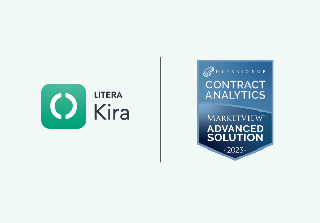 Litera Announces that Kira has been named an Advanced Solution in the ...