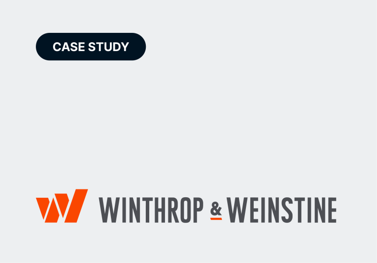 Winthrop & Weinstine, Centralized Experience Data with Litera ...